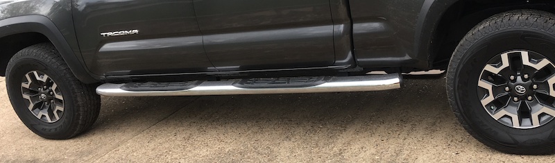 2017 Tacoma DCLB Chrome Aluminum Tube Steps OEM For Sale
