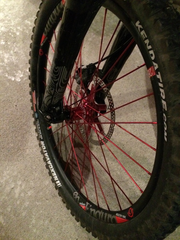 I9 Torch Wheel set red hub and spoke enduro rims. For Sale