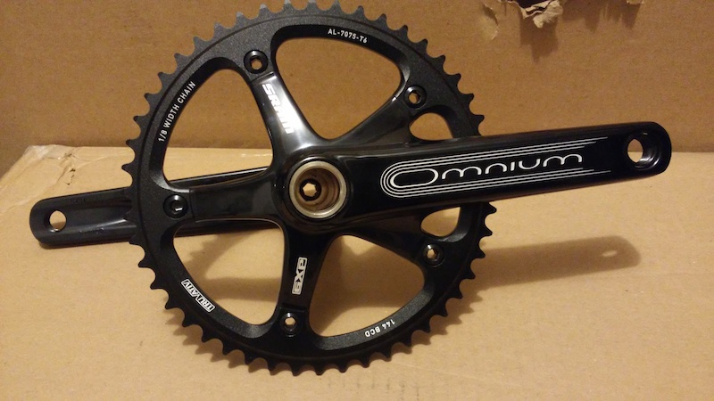 SRAM OMNIUM Crankset (black,167.5mm,48t,like new) For Sale