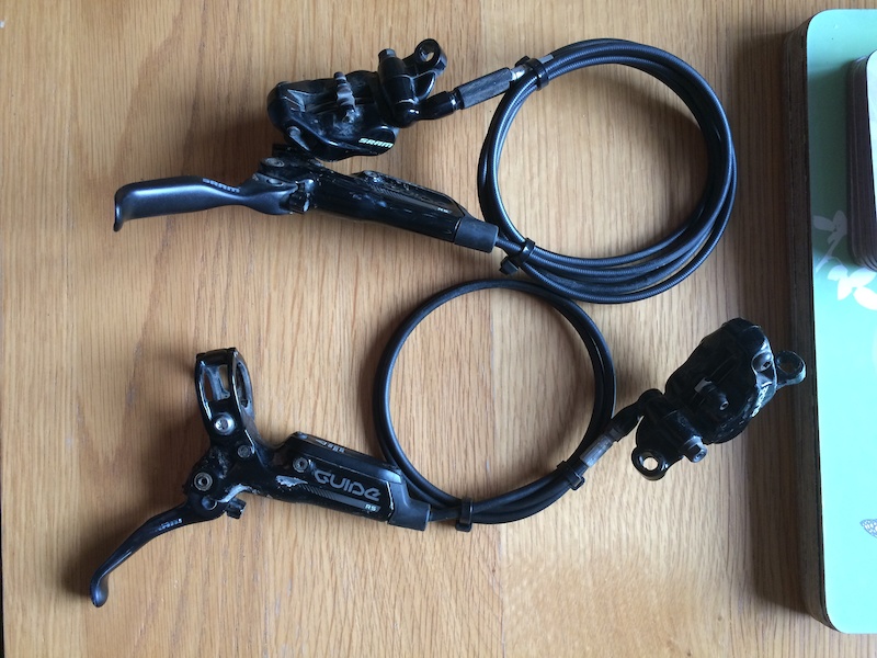 2017 Sram guide rs brake set mounts included For Sale