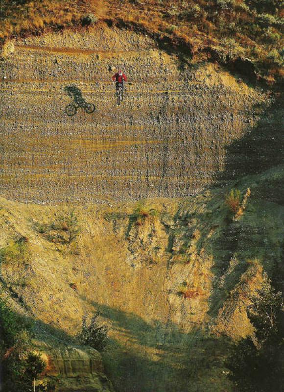 Gosh Bender at 100 foot drop in Rocky Mountain House, Alberta, Canada ...