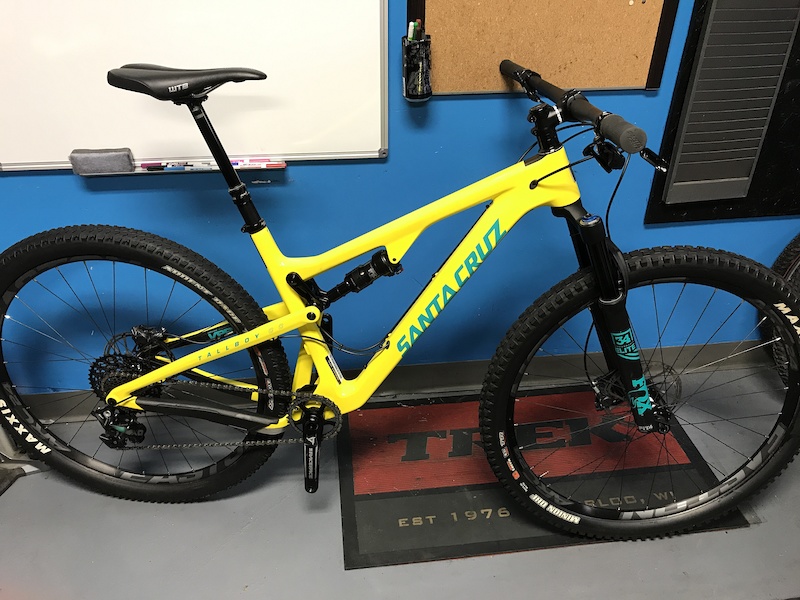 2017 SANTA CRUZ TALLBOY 3 CC 29 LARGE YELLOW XO1A F34E For Sale