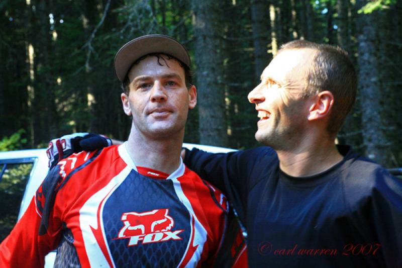 mike estes and kris jamieson at post canyon in Hood River, Oregon ...