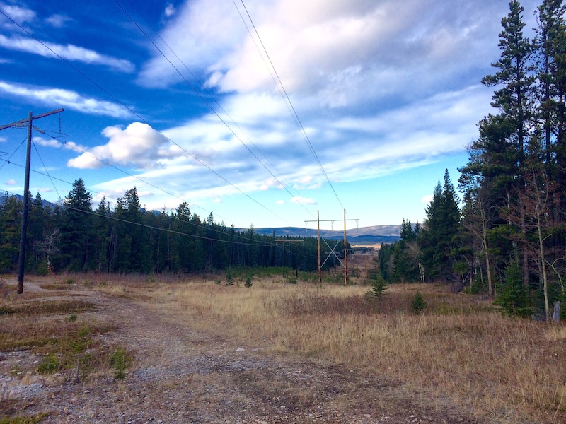 Barrier Powerline Mountain Biking Trail - Exshaw, Alberta