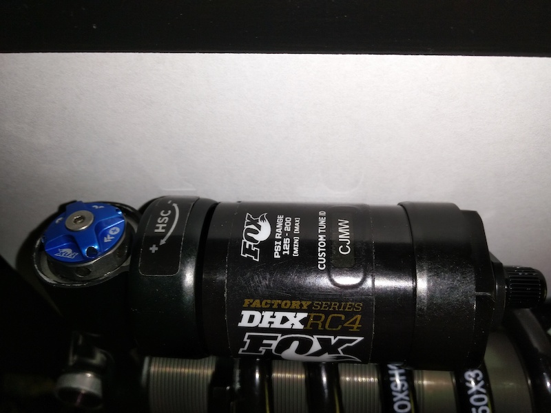 2015 Fox DHX Rc4 241mm 350lbs spring, 2 pairs of bushings For Sale