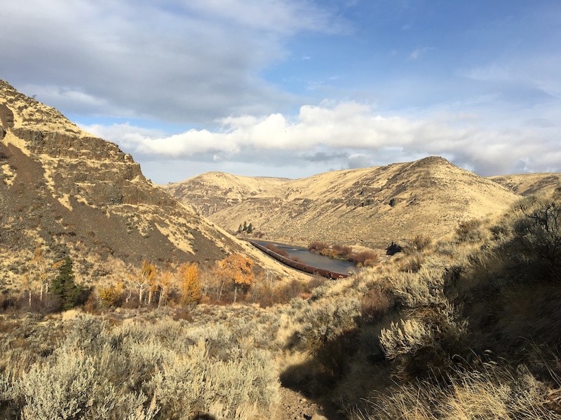 Umptanum Falls to Yakima River Mountain Biking Trail - Ellensburg