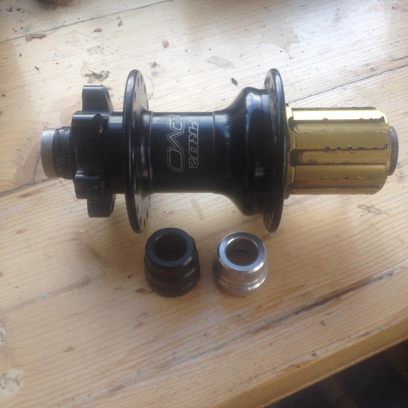 2014 Hope Pro 2 EVO rear 135x12 AND 142x12 adapters inc. For Sale