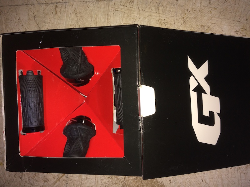 SRAM GX GripShift Set 2x11 Red Logo w/ Locking Grips For Sale
