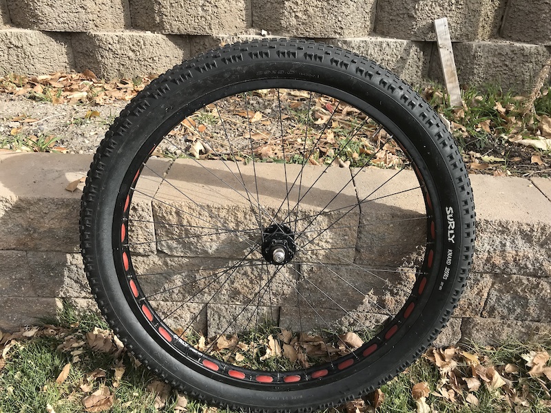 2016 Surly Rabbit hole 29+ front wheel and tire For Sale