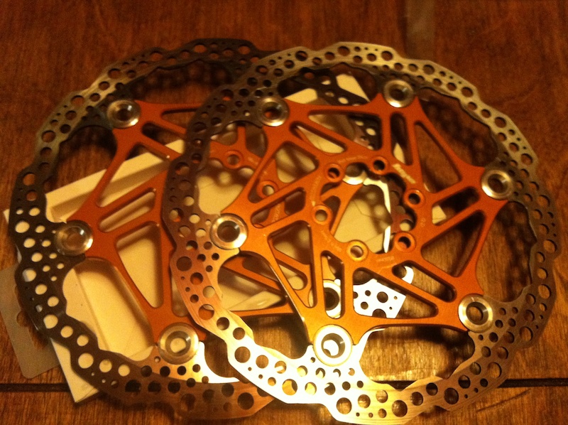 2016 Hope floating disc rotors 180mm orange. For Sale