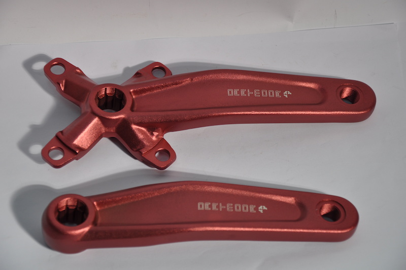 Dartmoor Vertical crank arms 170mm ALU Red For Sale