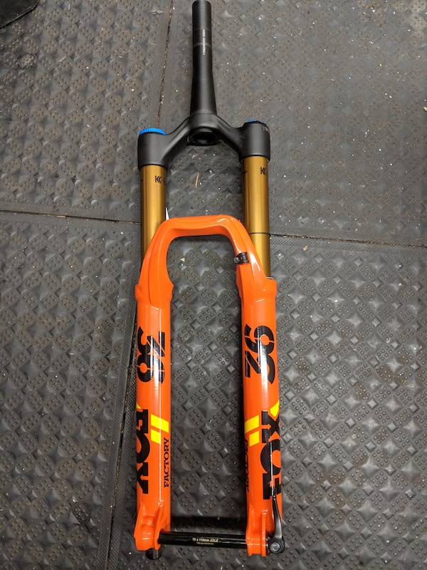 2018 Fox 36 RC2 Factory series boost orange lowers For Sale