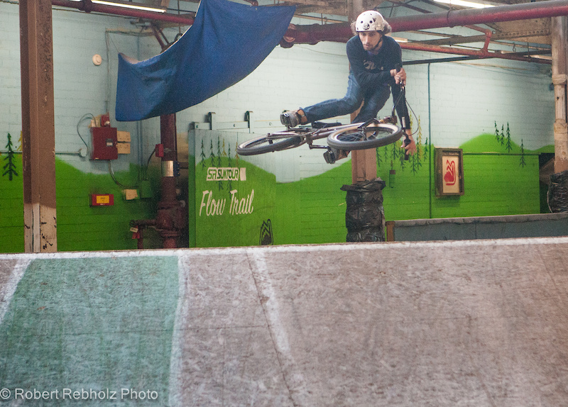 at Ray's Indoor Mountain Bike Park in Cleveland, Ohio, United States ...