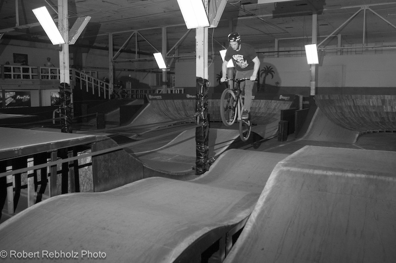 at Ray's Indoor Mountain Bike Park in Cleveland, Ohio, United States ...