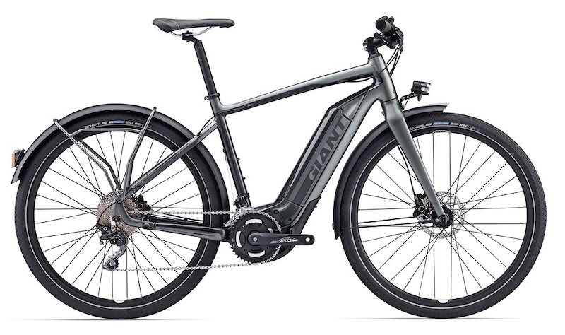 2017 Giant Quick E+ Fighter Grey Electric hybrid Bike MD For Sale