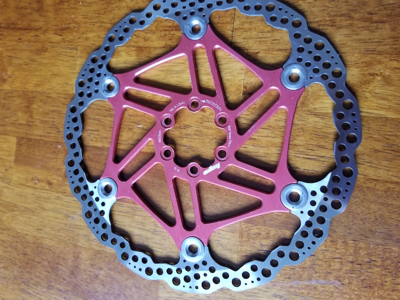 2016 Hope floating brake rotor. 203mm red used. For Sale