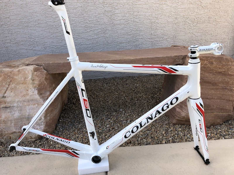 2016 Colnago C60 Frameset 54s w Paint Matched Stem & Post For Sale