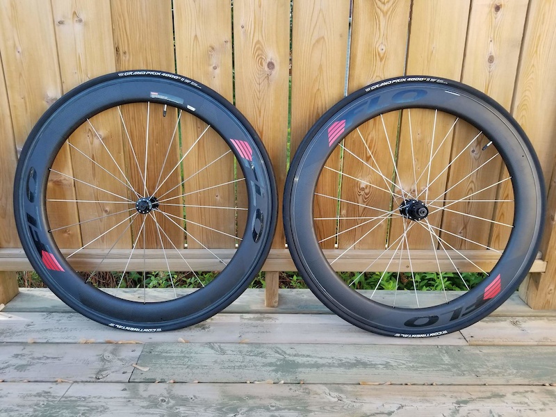 2015 Flo 60 carbon wheels w/ aluminum clincher For Sale