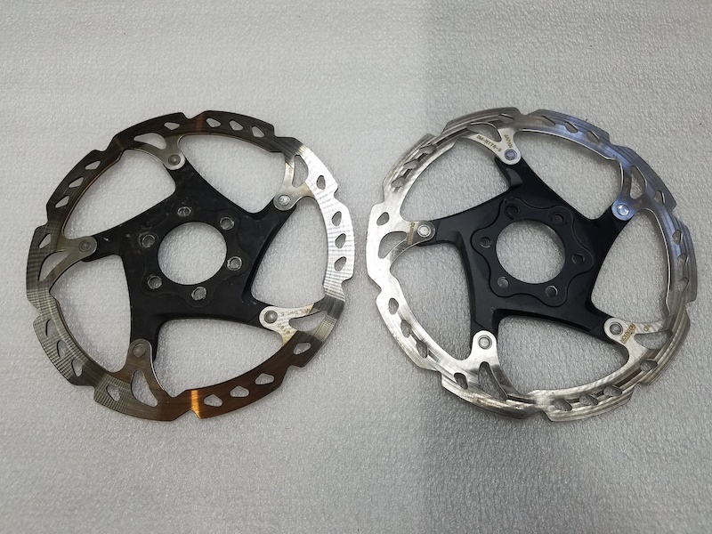 Shimano SM-RT76 MTB Rotor Pair 160mm 6-Bolt For Sale
