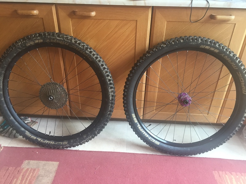 2017 Hope Pro 4 Wheelset, + tyres & cassette For Sale