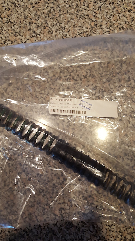 New Fox 36 coil "green" spring 180lb-210lb rider For Sale