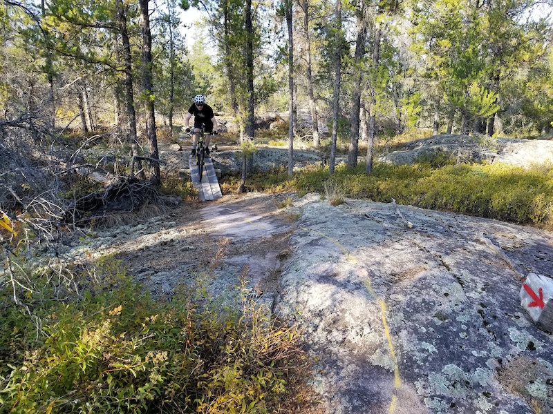 A Man Mountain Biking Trail - Pinawa, Manitoba