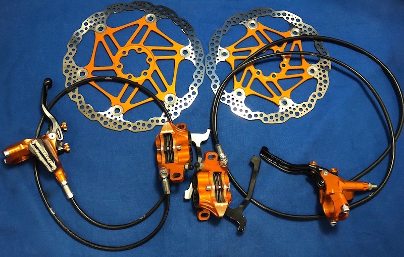 2018 Hope Tech Pro E4 203 & 180mm Rotors For Sale