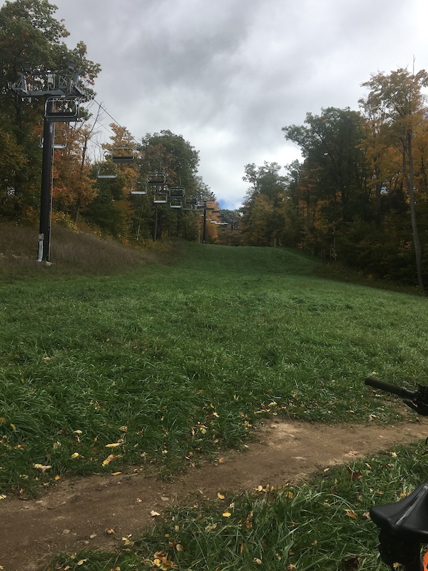 The Base Road - Bruce Trail Mountain Biking Trail - Milton