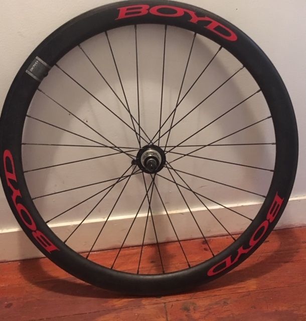 2016 Boyd Carbon 44cm Wheelset / White Industry hubs For Sale