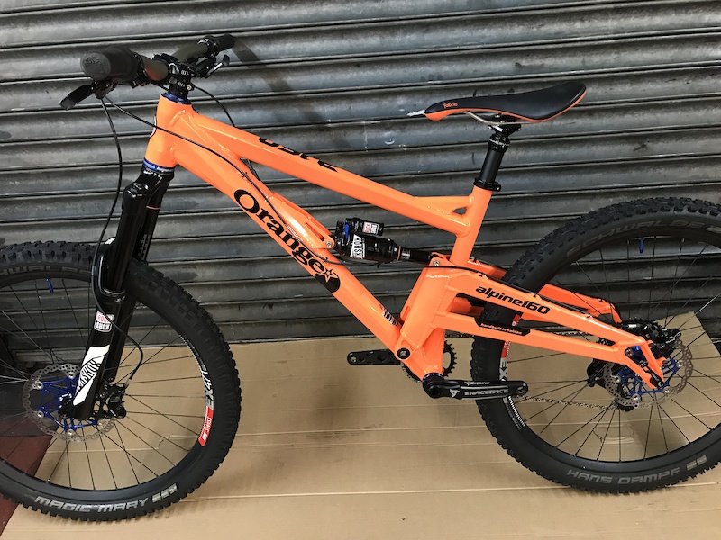2016 Orange Alpine 160 RS, Medium Frame, For Sale