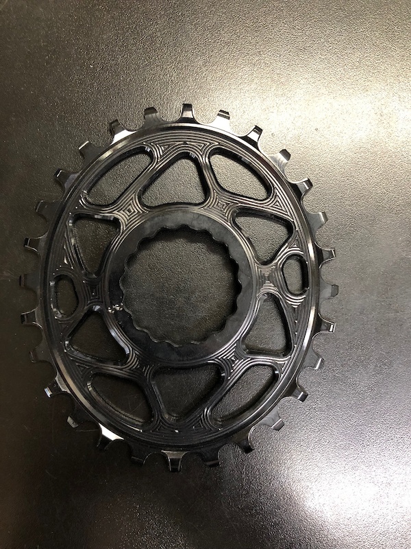 2018 Absolute Black 28T Oval Chainring For Sale
