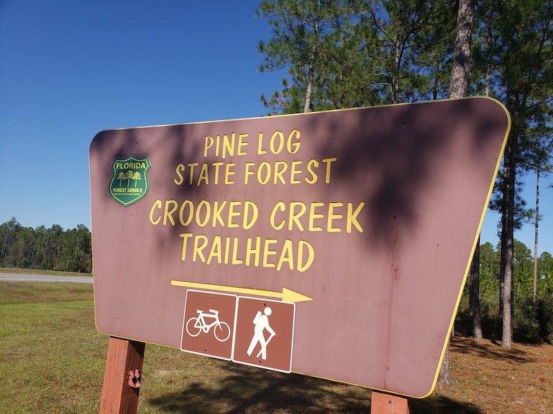 Crooked Creek at Pine Log State Forest Mountain Biking Trail - Ebro, FL