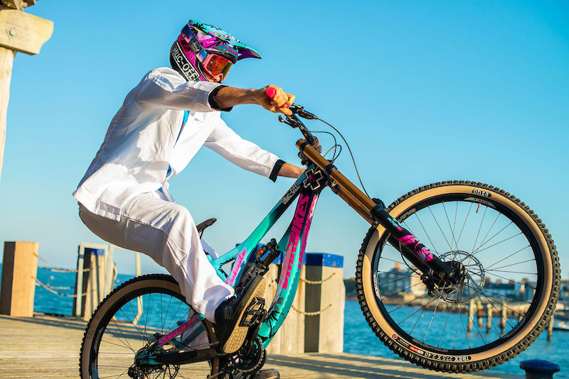 Check Out Ben Deakin's Miami Vice Inspired Custom Bike by mucoffltd ...