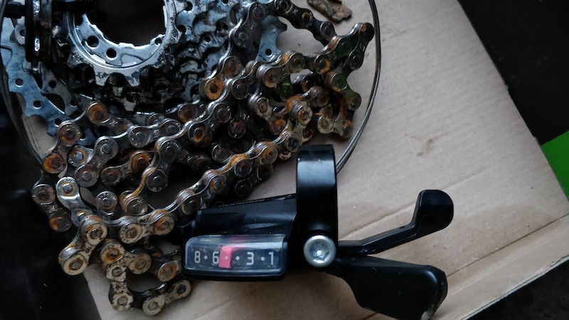 Deore+Alivio derailleur+shifters+chain+casette For Sale