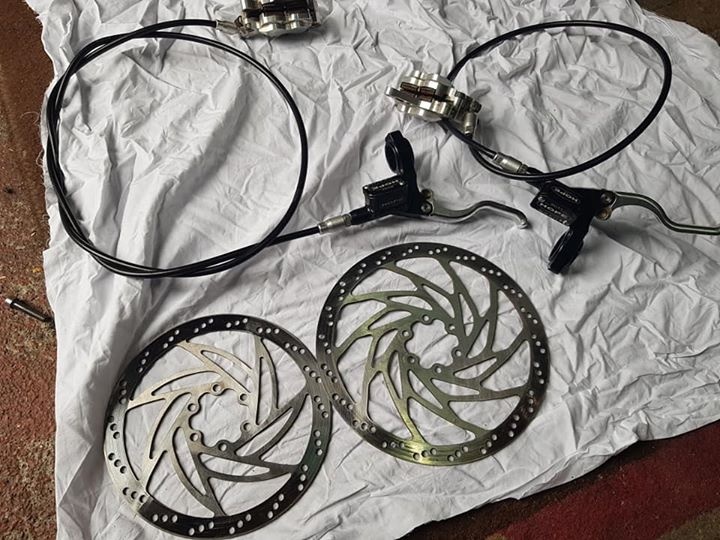 Hope m4 Brakes + discs For Sale