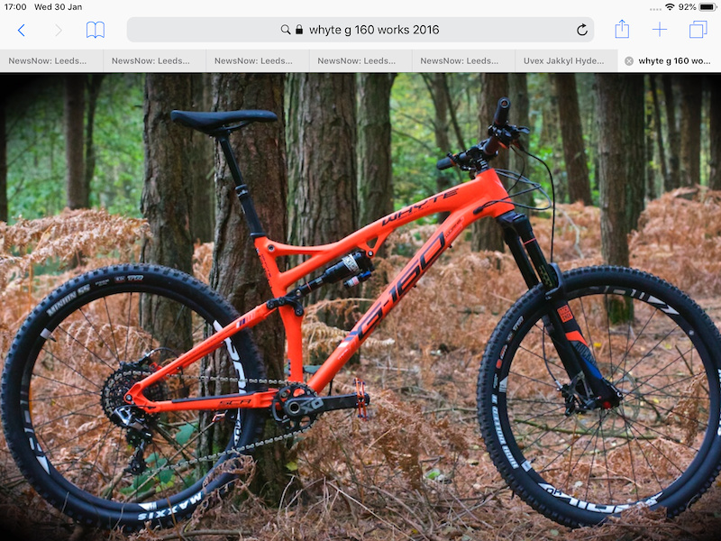 2016 Whyte g160 works For Sale