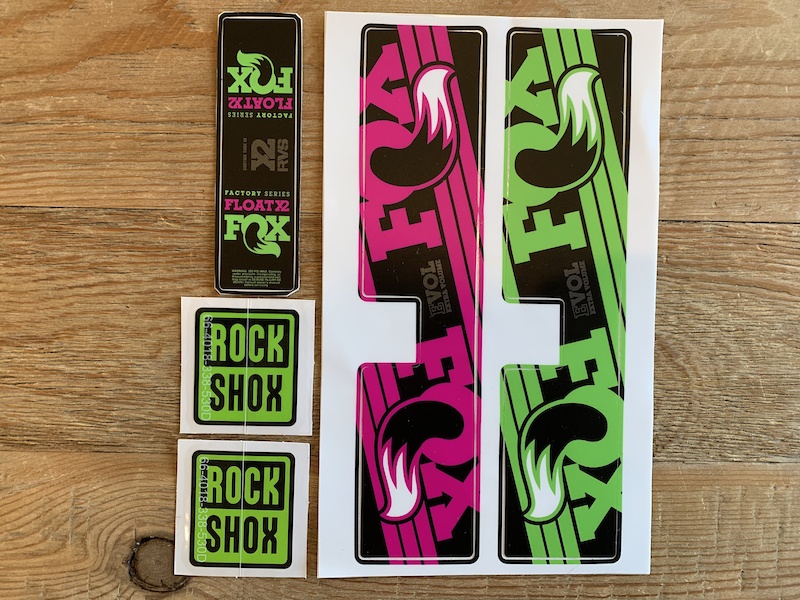 2018 Fox Float X2 Evol and RockShox Pike Sticker Decals For Sale