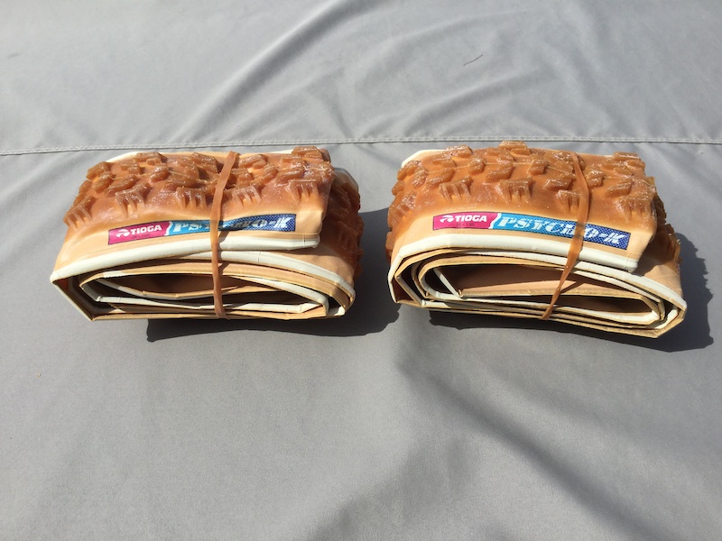 NOS 26x1.95 Tioga Psycho-k Butterscotch Tires For Sale