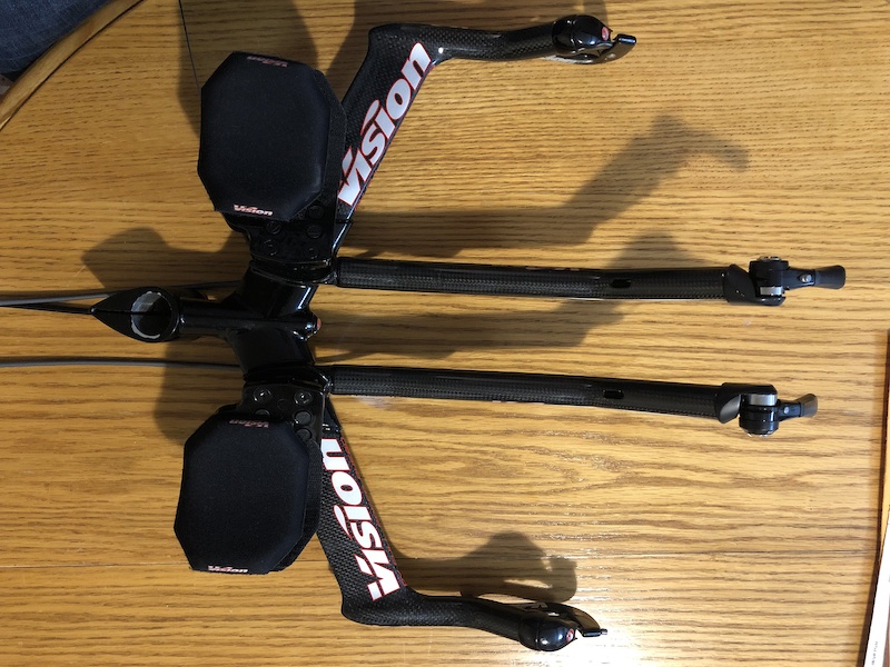 2018 Vision Aerobars Carbon- brakes and shifters Vision For Sale