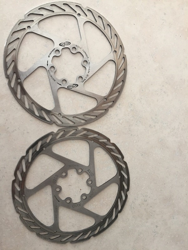 avid 160mm rotors...straight and good shape For Sale