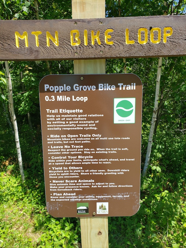 Popple Grove Bike Path Mountain Biking Trail - Orland