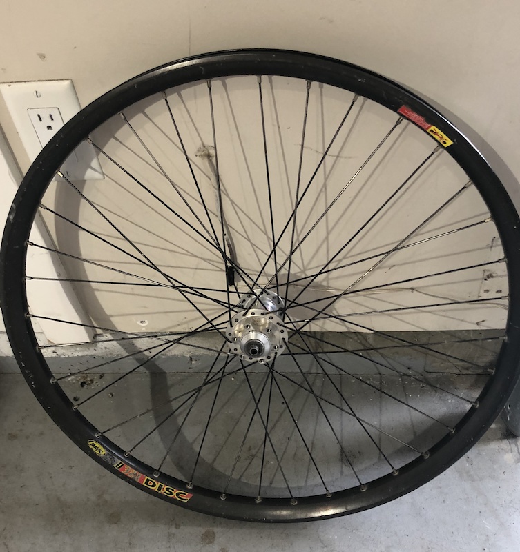 Mavic D321 disc front rim with DT Hugi 36H hub For Sale