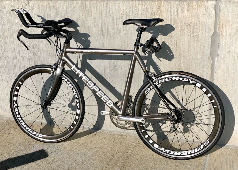 2017 Litespeed Saber TriathlonTT Bike 53cm Titanium For Sale