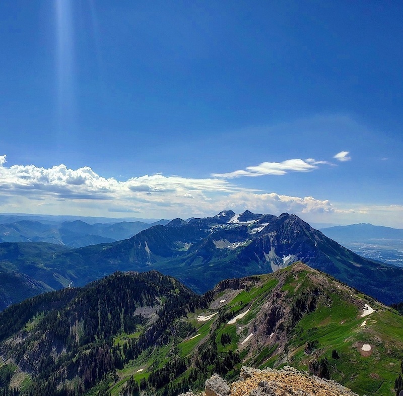 Box Elder Peak Summit Route Hiking Trail - Alpine, UT