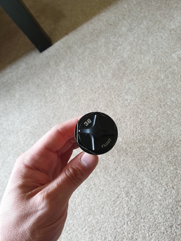 Fox 36 Float Black Top Cap and Air Spring Shaft 160mm For Sale