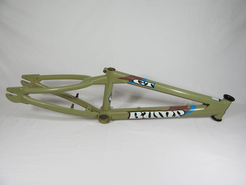 GT Bump 20" TT 4130 Chromoly Frame Green W/ Headset For Sale
