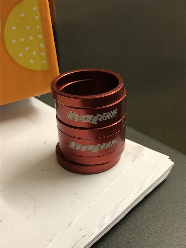 Hope Headset Spacers - Red For Sale