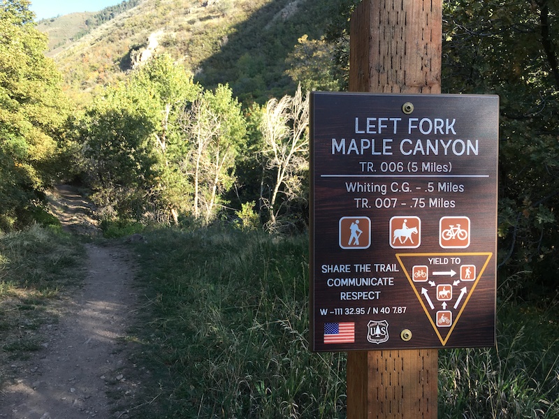 Maple Canyon to Whiting Campground Mountain Biking Route | Trailforks