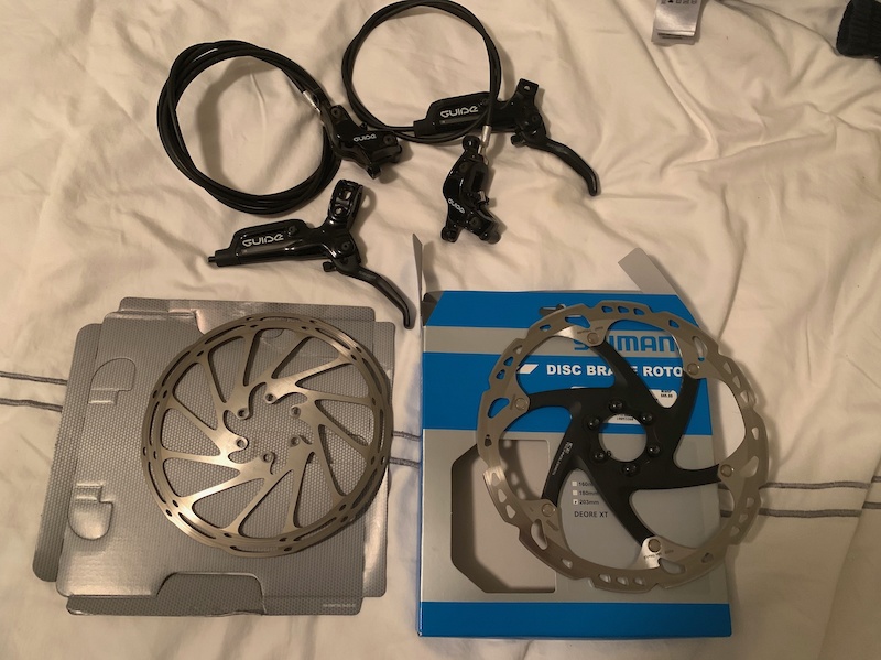 2019 Sram Guide R Brakes w/ Shimano Ice Rotor - like NEW For Sale