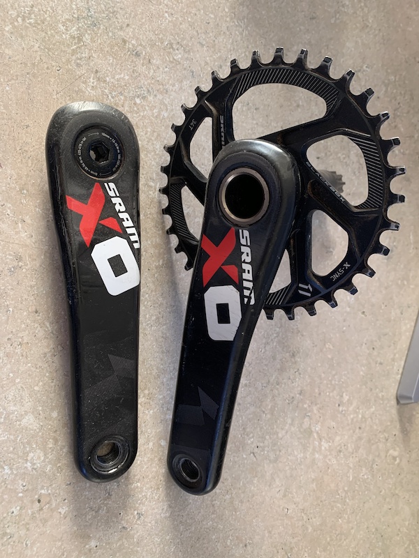 Sram XO1 carbon crank with 34t chainring BB83mm For Sale